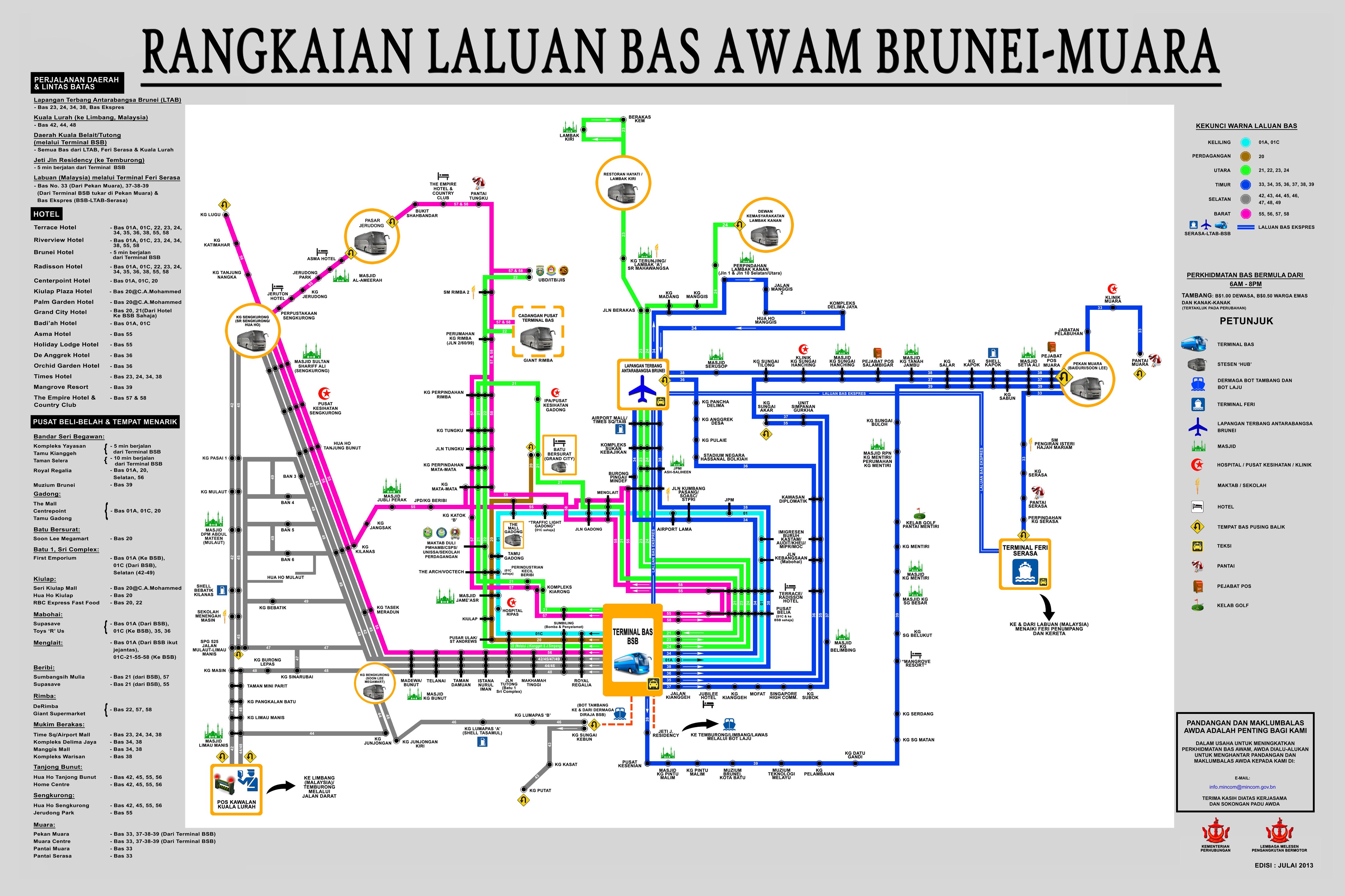 Land Transport Department - PUBLIC BUS ROUTE